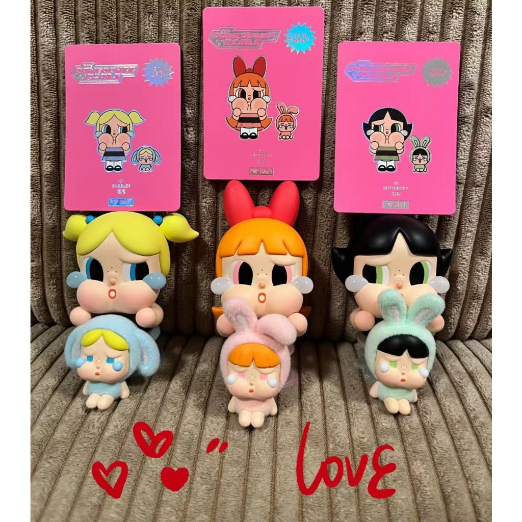 Official original POPMART crybaby × THE POWERPUFF GIRLS Figure limited ...