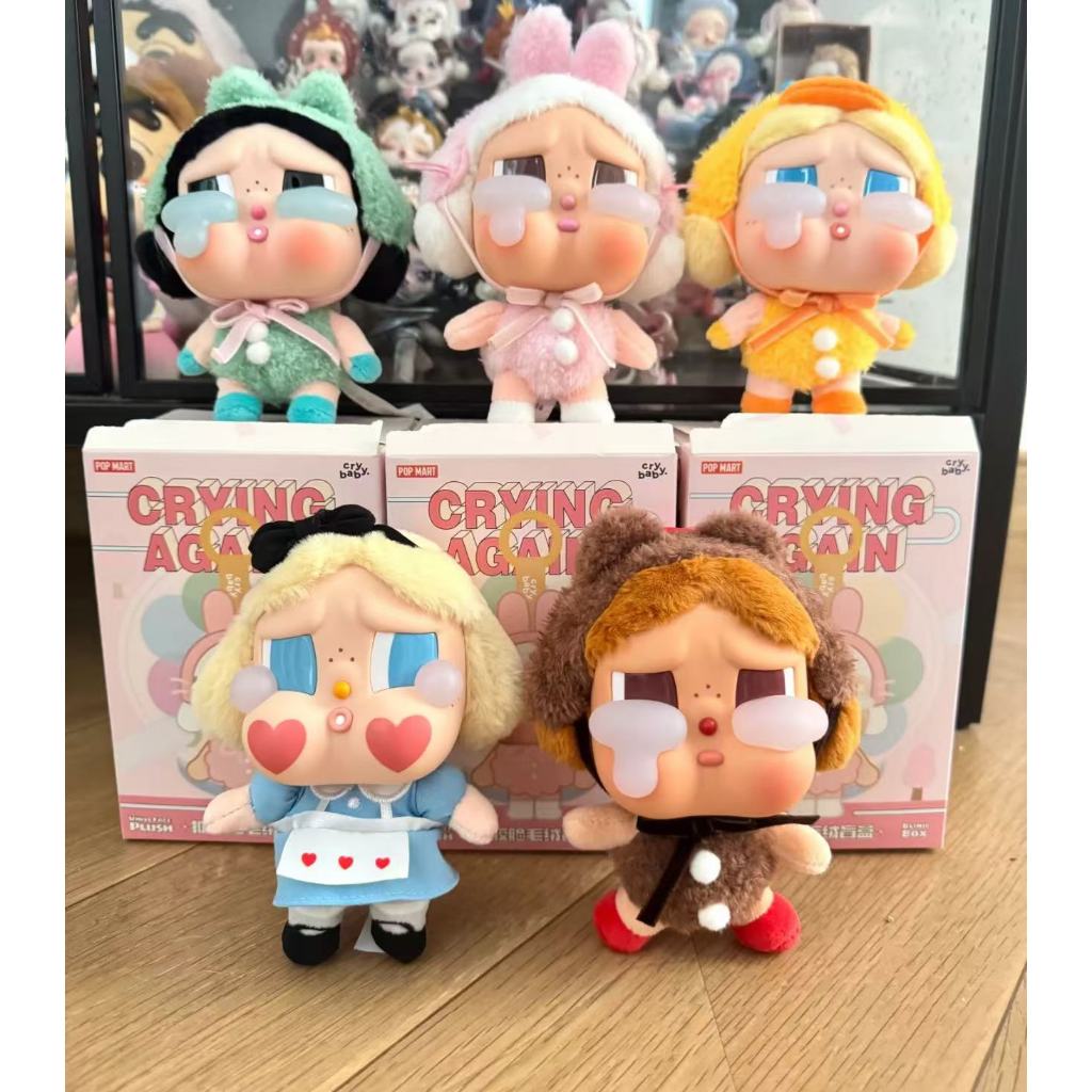 popmart crybaby crying again series vinyl face plush chains bag pendant toys giftsT72D | Shopee ...