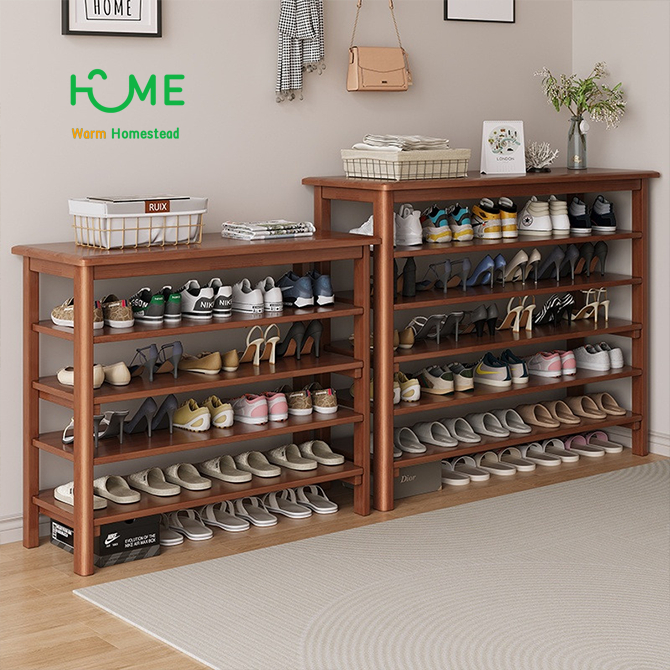 Shoe Rack Solid Wood Shoe Easy Bto Shoe Rack Multi Layer Shoe Shelf ...