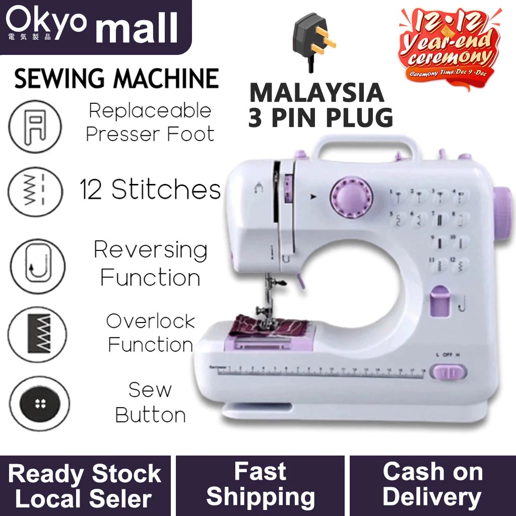 [SG STOCK]Sewing Machine Mini Electric Household Stitches Sewing ...