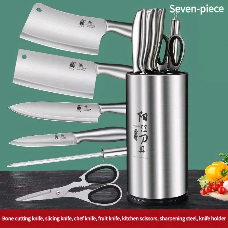 [SG Seller] Kitchen Home Knife Set Stainless Steel Bone Chopper ...