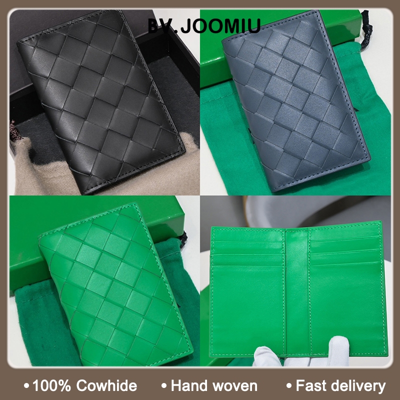 Cowhide Woven Center Compartment Flip Card Holder Luxury High Quality ...