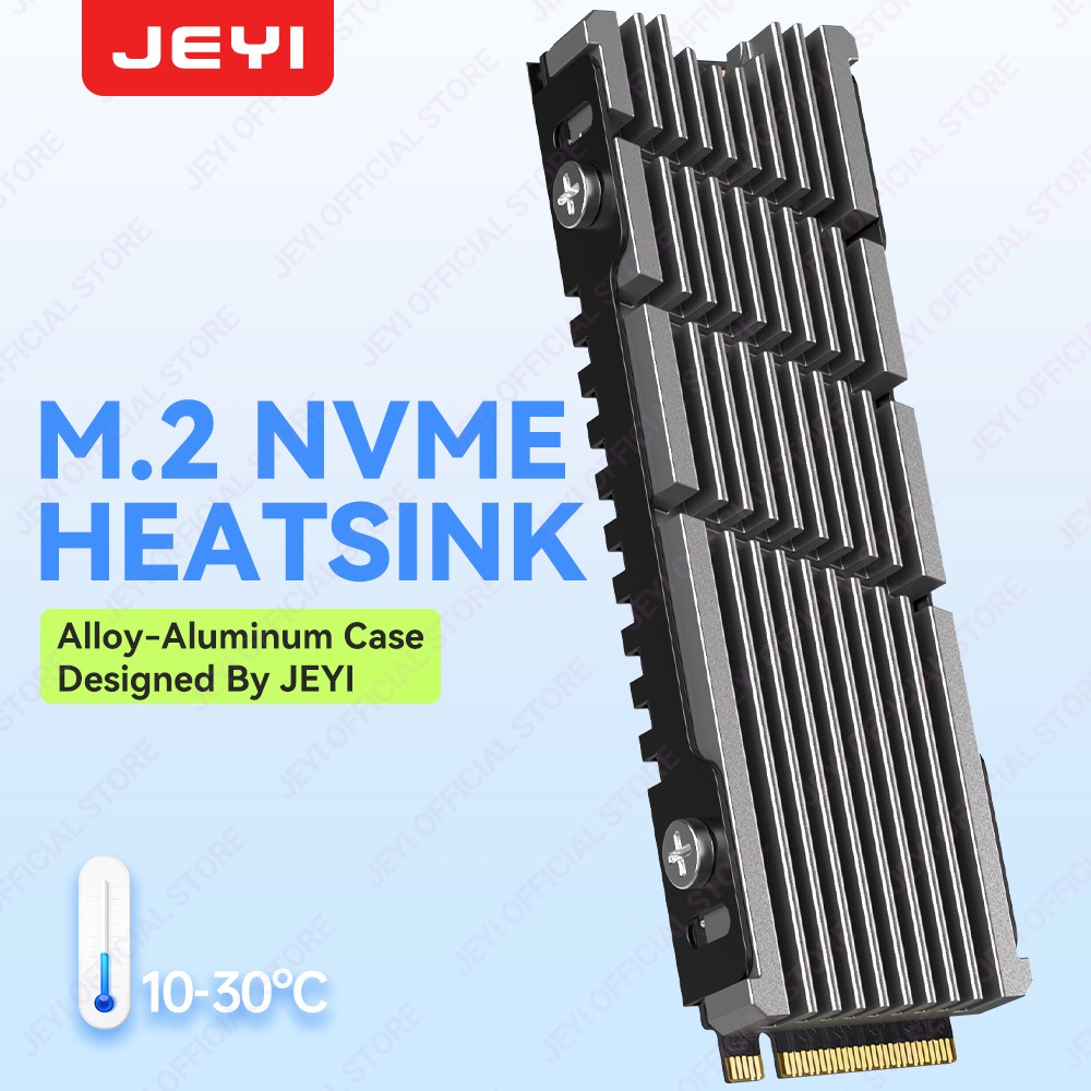 JEYI Cooler II iCold-2 Dustproof 2280 SSD Heatsink M.2 NVME Radiator ...