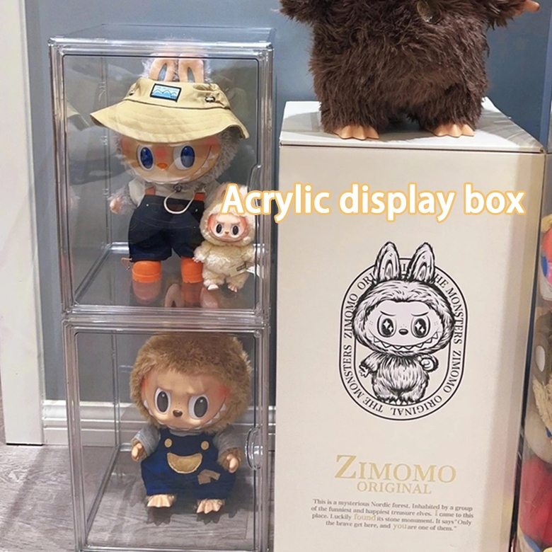 Popmart Display Box Acrylic Box labubu/zimomo/Molly Display Box ...