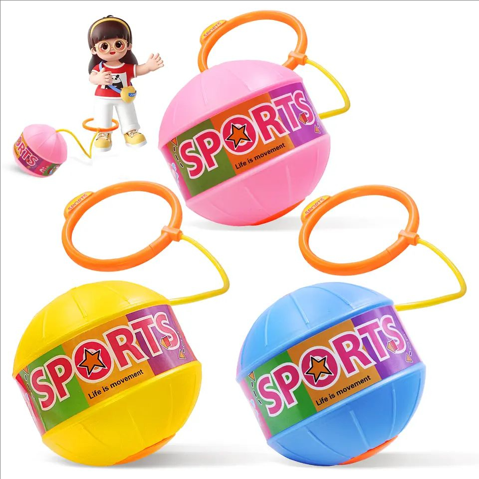 Children's Glowing Bouncing Balls One Foot Flashing Skip Ball Jumping ...