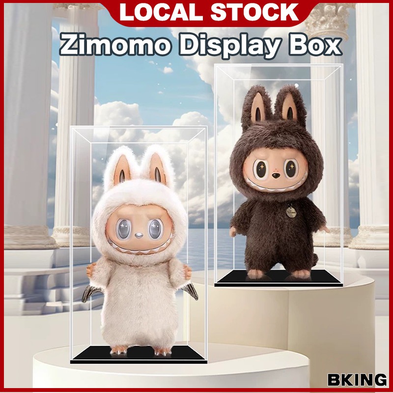 Zimomo Labubu Display Box Acrylic Popmart Display Case For Figurine ...