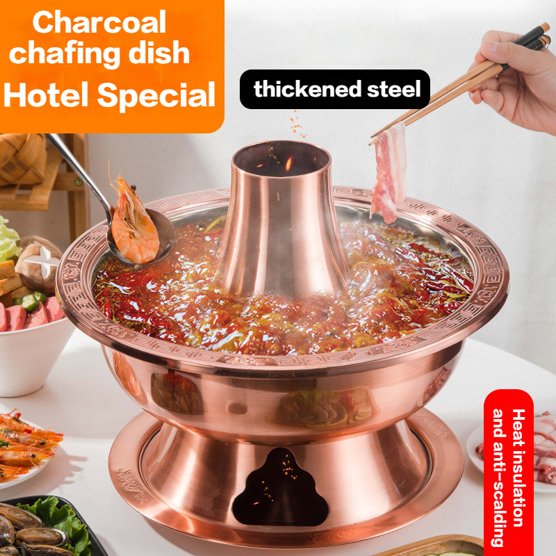 Hot Pot Charcoal Red Copper Household Instant-Boiled Mutton Old ...