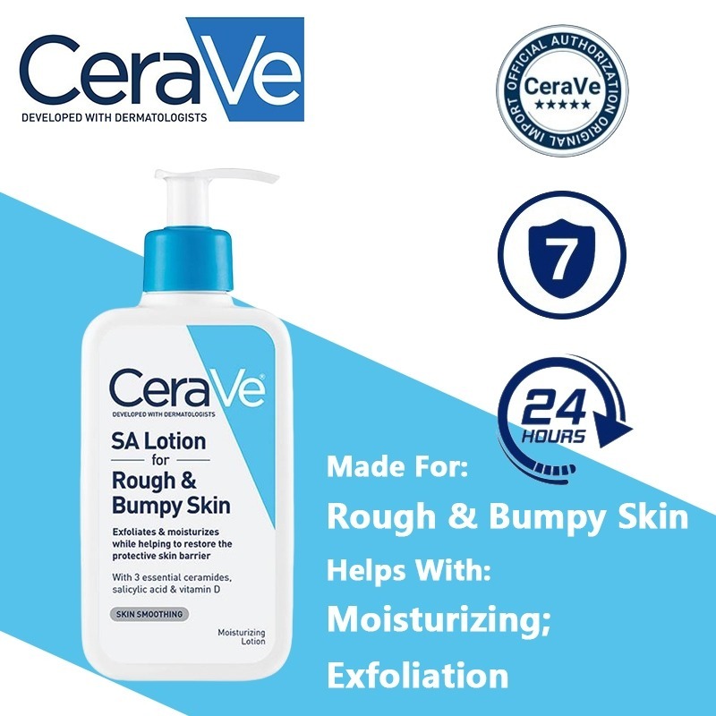 Cera.Ve SA Lotion For Rough & Bumpy Skin 237ML Salicylic acid lotion ...