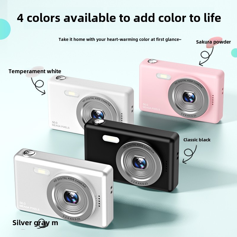50MP 1080P Digital Camera Rechargeable Cameras with 8x Zoom Compact 2.4 ...