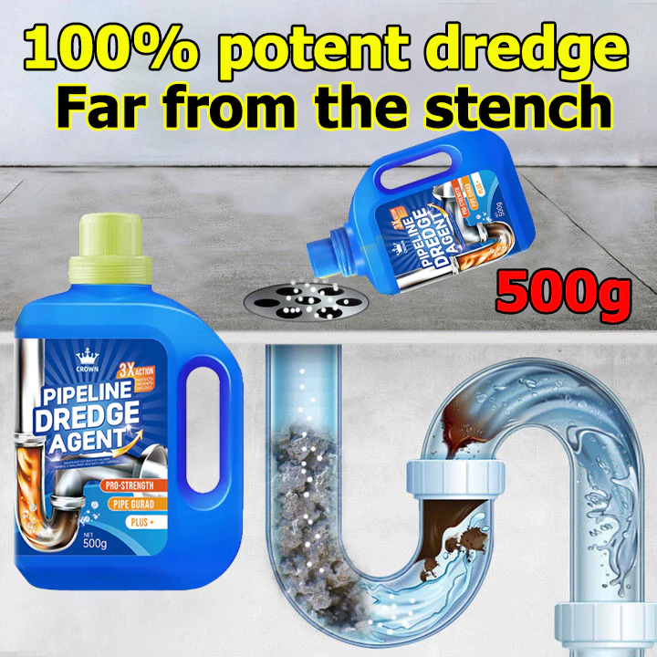 500g Powerful Sink Cleaner Drainage Clog Remover Toilet Kitchen Pipe ...