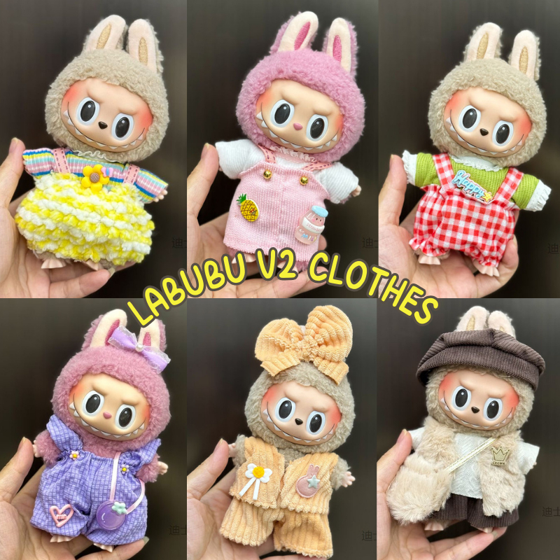 [25 Model] 16cm Labubu Clothes V2 Clothing Set Labubu Dress Labubu V1 ...
