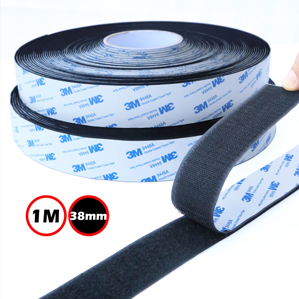 38mm in Width Self Adhesive Velcro Tape Heavy Duty Sticky Hook&Loop ...