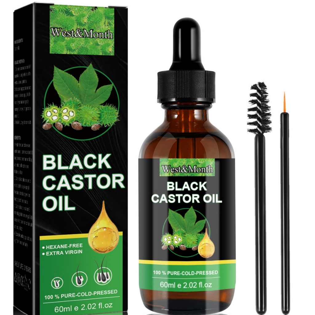 West&Month Jamaican Black Castor Oil,100% Natural Premium Organic Cold ...