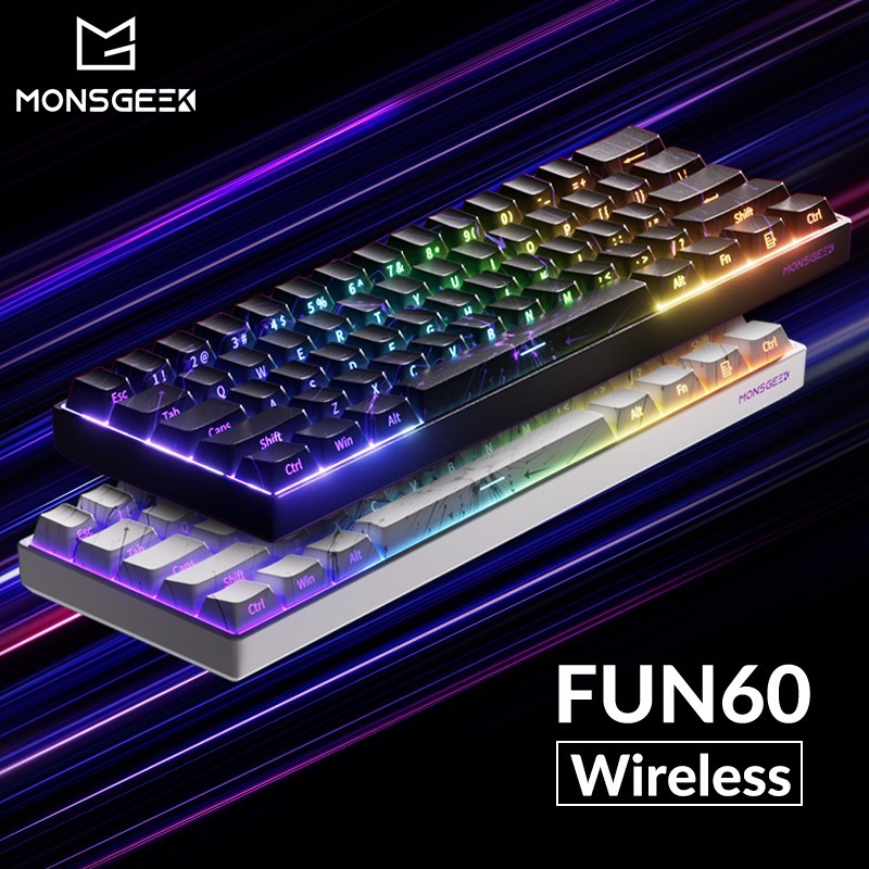 MonsGeek FUN60 Magnetic Switch Wireless Gaming Keyboard with MagMech ...