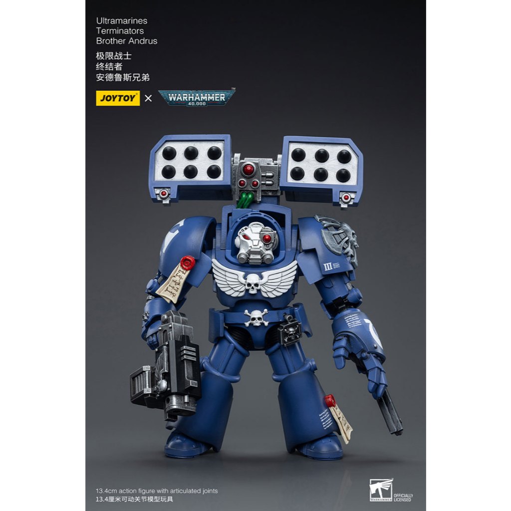 【Su baby】JOYTOY Warhammer 40K Ultramarines Terminators Brother Andrus 1 ...