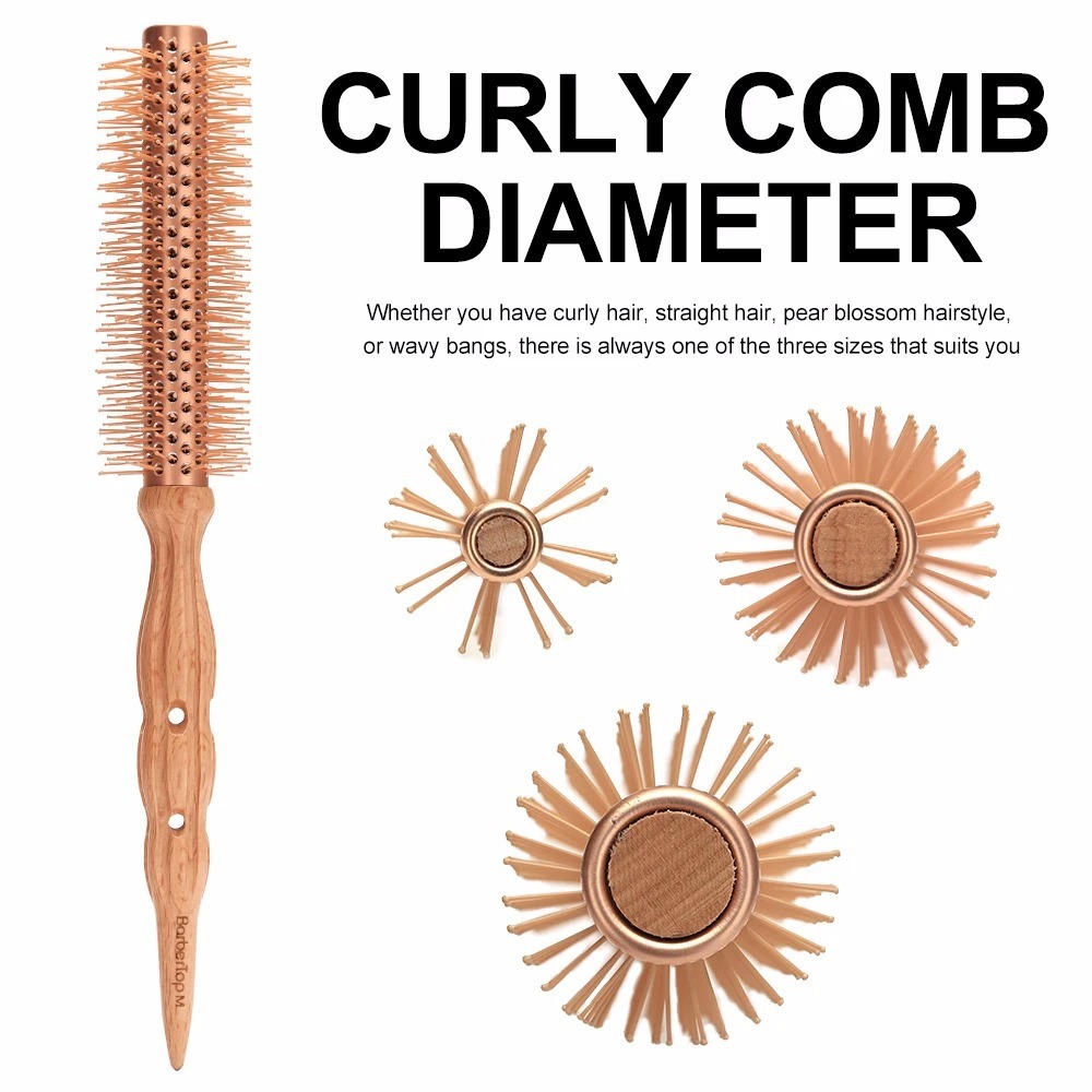 Curly hair comb with inner buckle blown straight hair styling comb ...