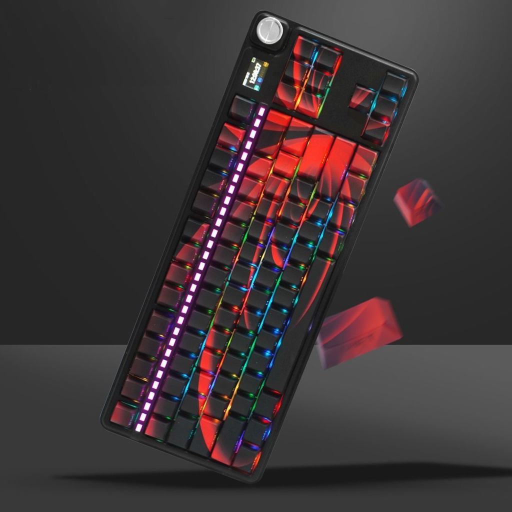 128 keycap Cherry Profile Earth Magnetic Field Series Keycaps Sidelit ...