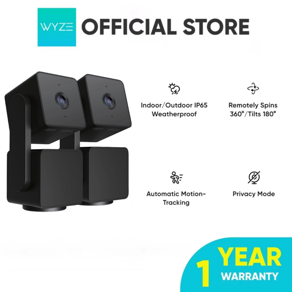 【Wyze Official Store】WYZE Cam Pan v3 Indoor/Outdoor IP65-Rated 1080p ...
