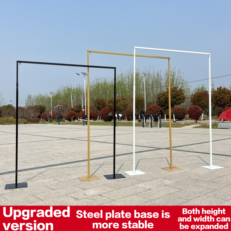 New Wedding Props Wrought Iron Background Frame Telescopic Rod Wedding ...