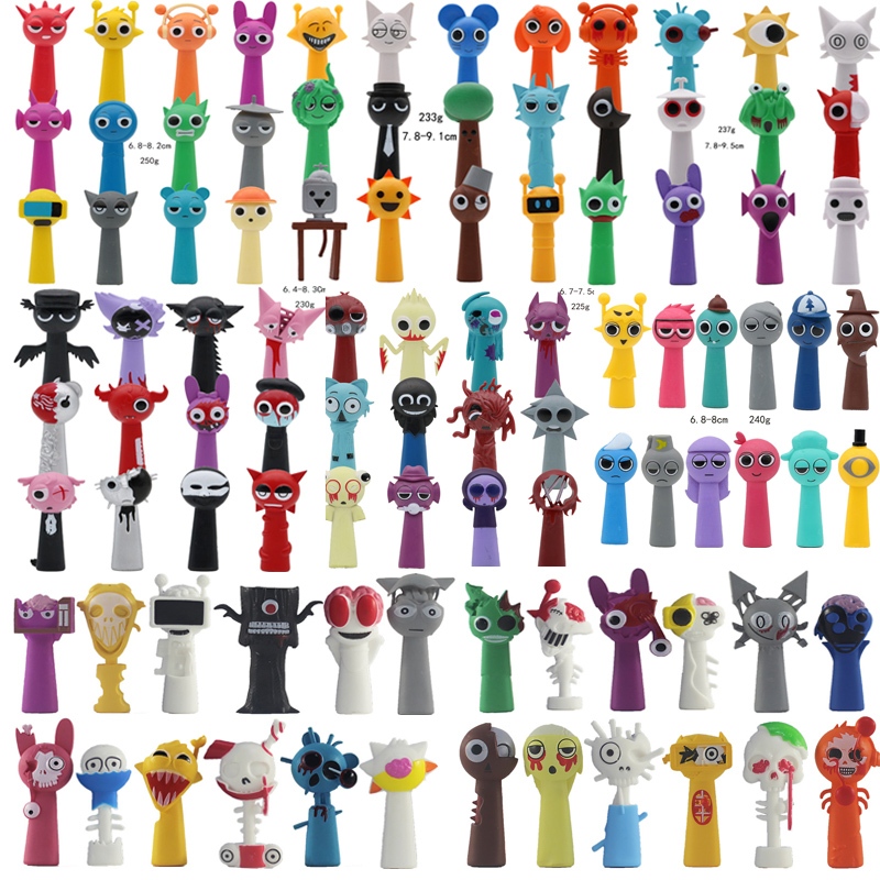 12Pcs/6Pcs/Set Incredibox Sprunki Action Figure Toy Wenda Oren Jevin ...