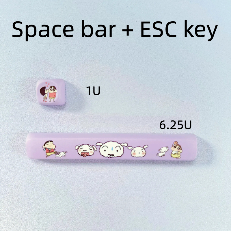 Personality 6.25U Space Bar and ESC Key PBT 5-side Dye Sublimation ...