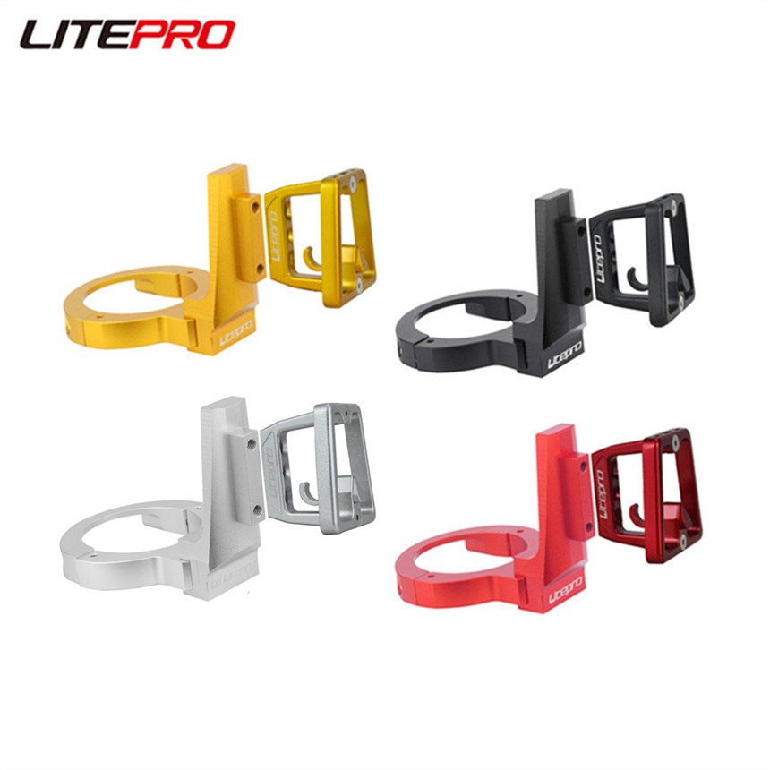 Litepro Folding Bicycle Bracket Block Front Bag Basket Carrier Aluminum ...