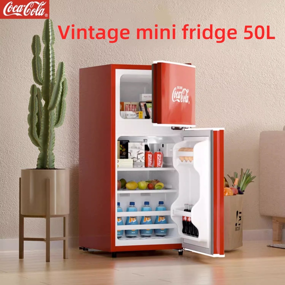 Coca cola Retro Small Refrigerator 50L Vintage Mini Fridge BCD-50 ...