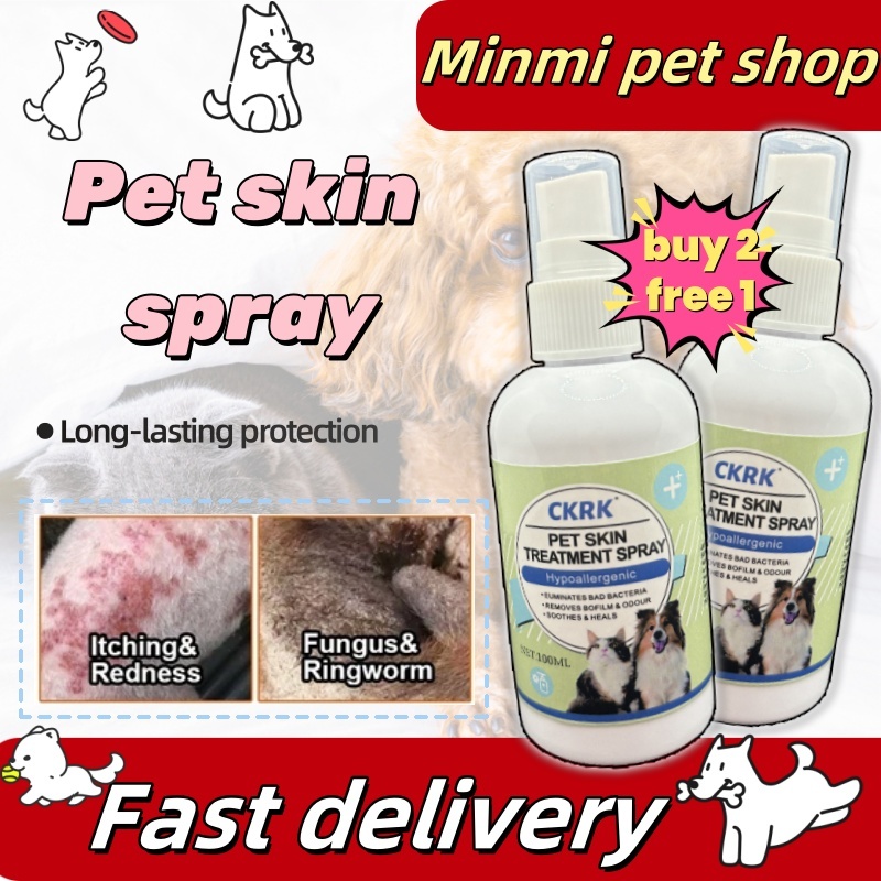CKRK-【Buy 2 free 1 】Pet Antimicrobial Spray Pet Cat Dog Skin Care Skin ...