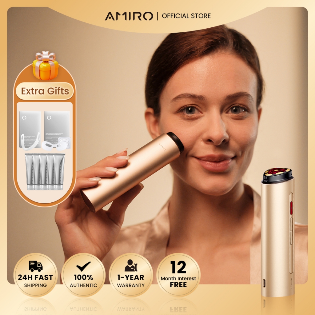 AMIRO R3 Turbo Facial RF Skin Tightening Device Microcurrent Treatment, Uplift Jawline & Facial ...