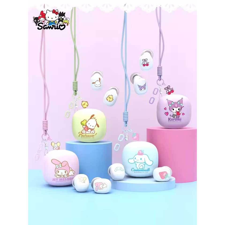 Sanrio Hello Kitty Bluetooth Headphones Kuromi Cute Wireless Headset My ...