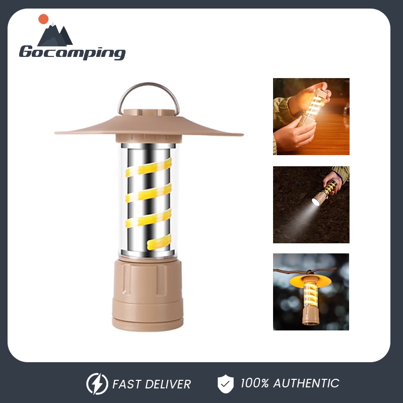 【SG Stock】2 IN 1 Rechargeable Portable Camping Light Flashlight Outdoor ...
