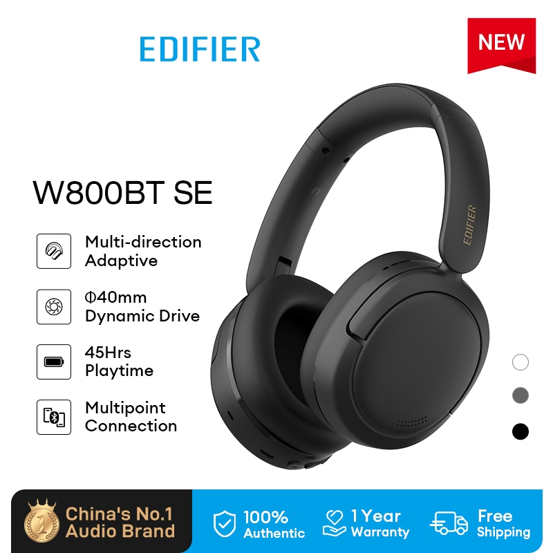 Edifier W800BT SE Over-Ear Headphones Bluetooth V5.4 40mm Dynamic ...
