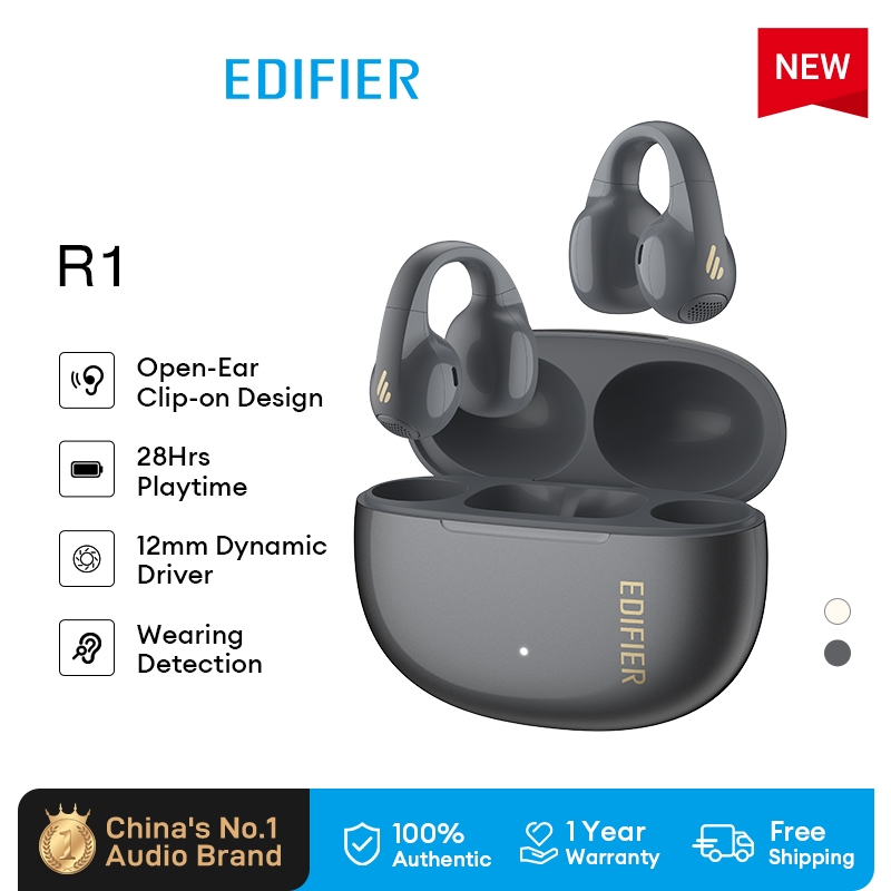 Edifier R1 Bluetooth 5.4 Open-ear Earphones Ear Clip True Wireless ...