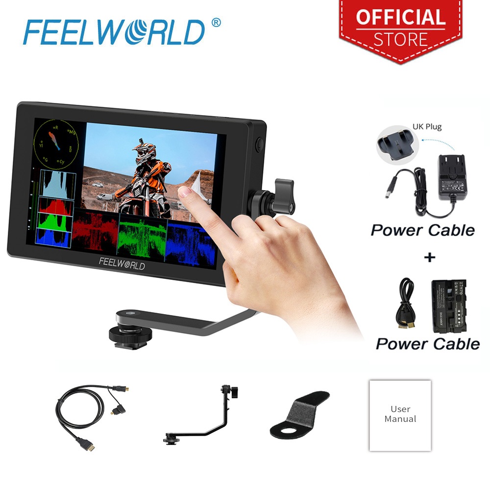 FEELWORLD SH7 7 Inch CAMERA DSLR FIELD RECORDER MONITOR WITH TOUCH ...