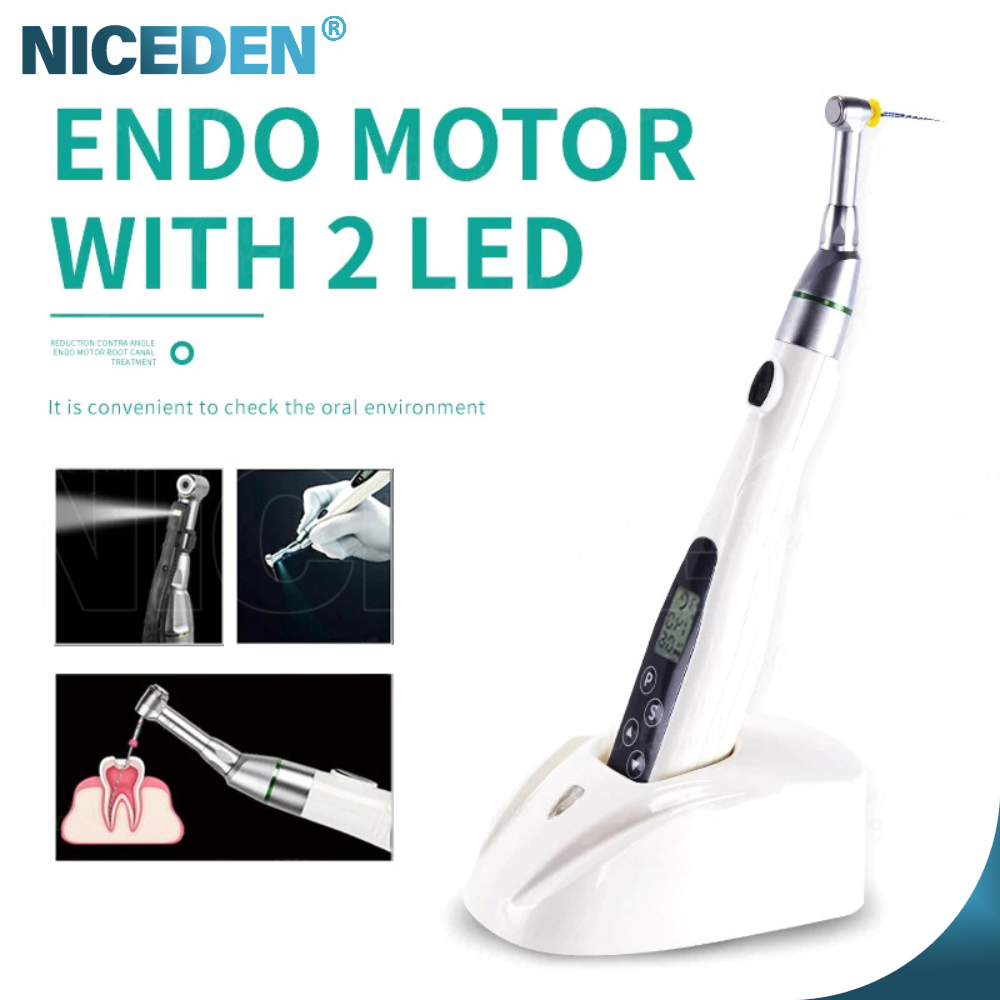NICEDEN Dental Endo Motor with Apex Locator/ Dental Root Canal Treatment Machine/ Reciprocating ...