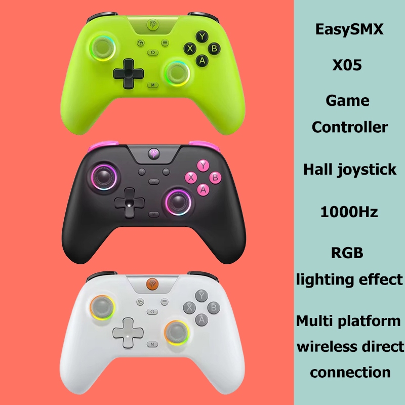 EasySMX X05 Wireless Gamepad Bluetooth Gaming Controller Compatible with PC/Phone/Switch/ Steam ...
