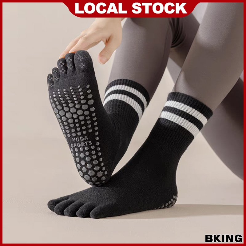 Grip Socks Pilates Anti Slip Toe Socks Yoga Socks Non Slip Socks ...