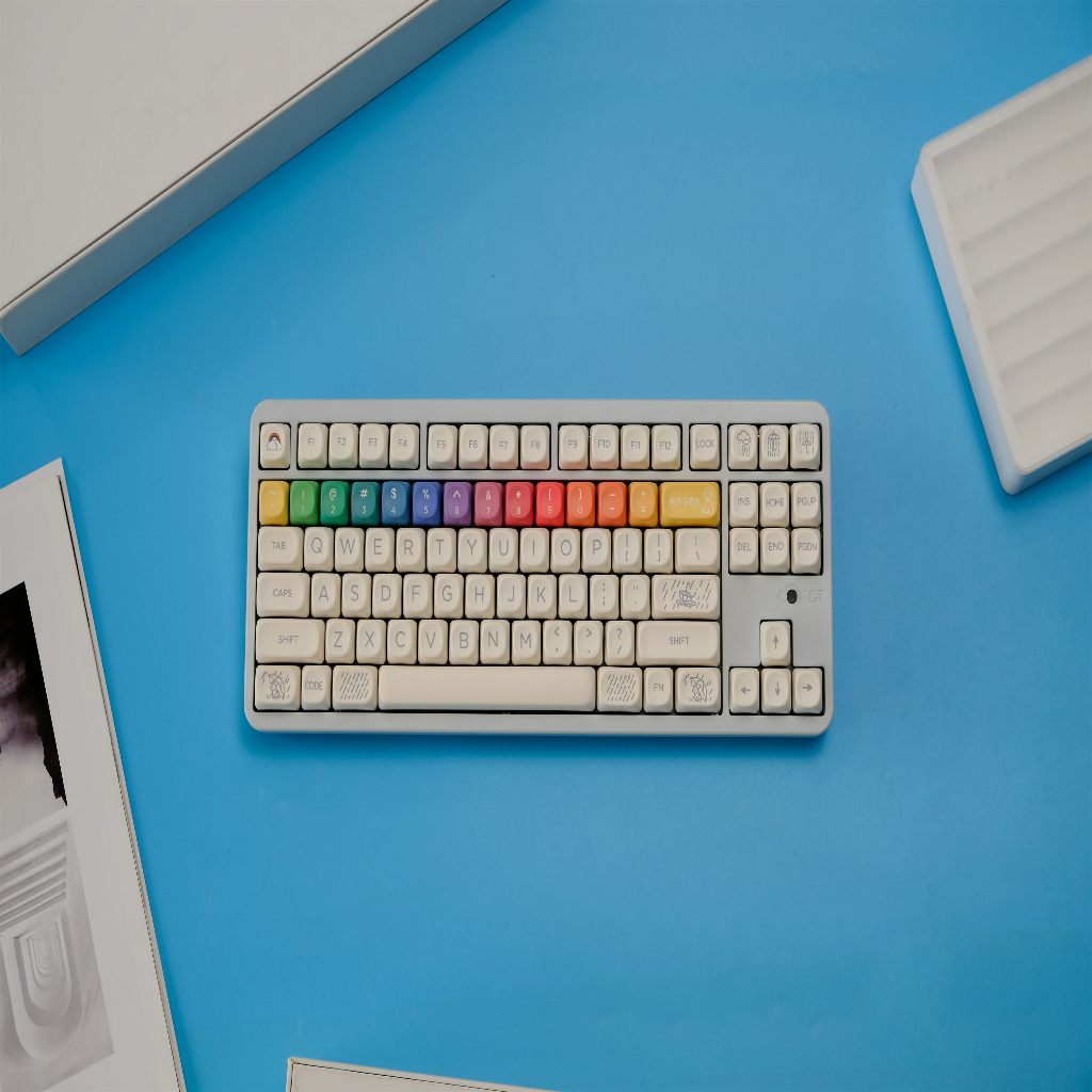 GMK After Rain Keycaps 126 Keys PBT Material MOA Profile Keycaps DYE ...