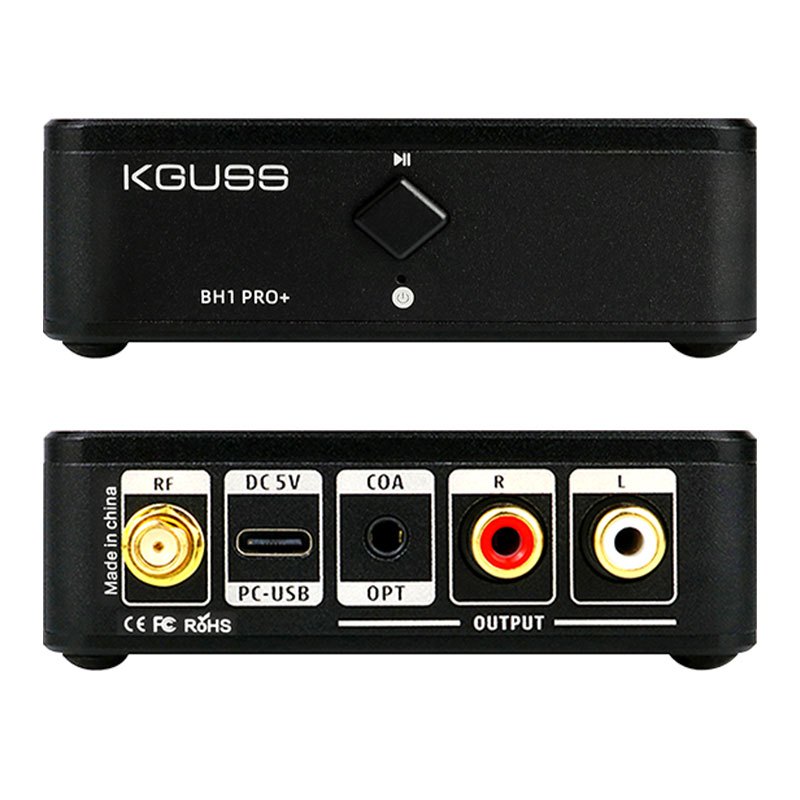 Kguss BH1 PRO+Bluetooth Audio Receiver QCC5125 Lossless HD LDAC Adapter ...