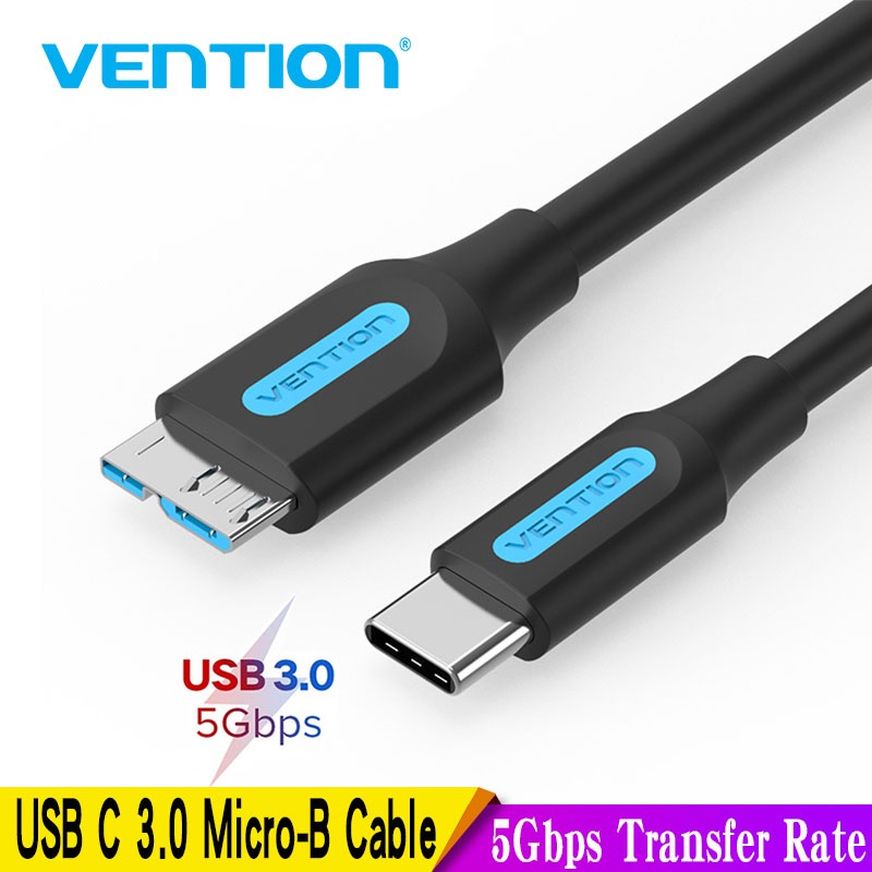 Vention USB 3.0 Type C to Micro B Cable Connector For SSD HDD External ...