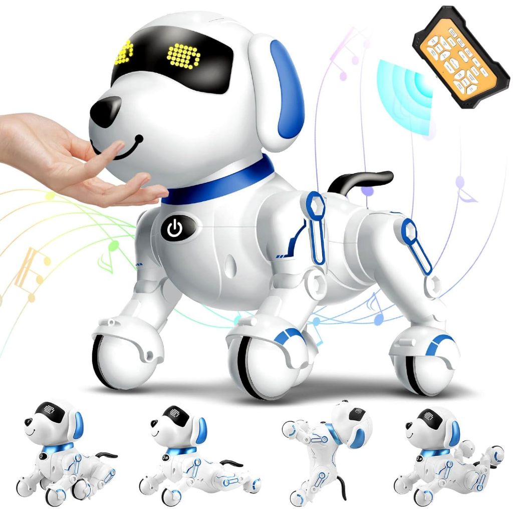 Remote Control Robot Dog Toy for Kids 5-7 Years Old, Pet Puppy Robotic ...