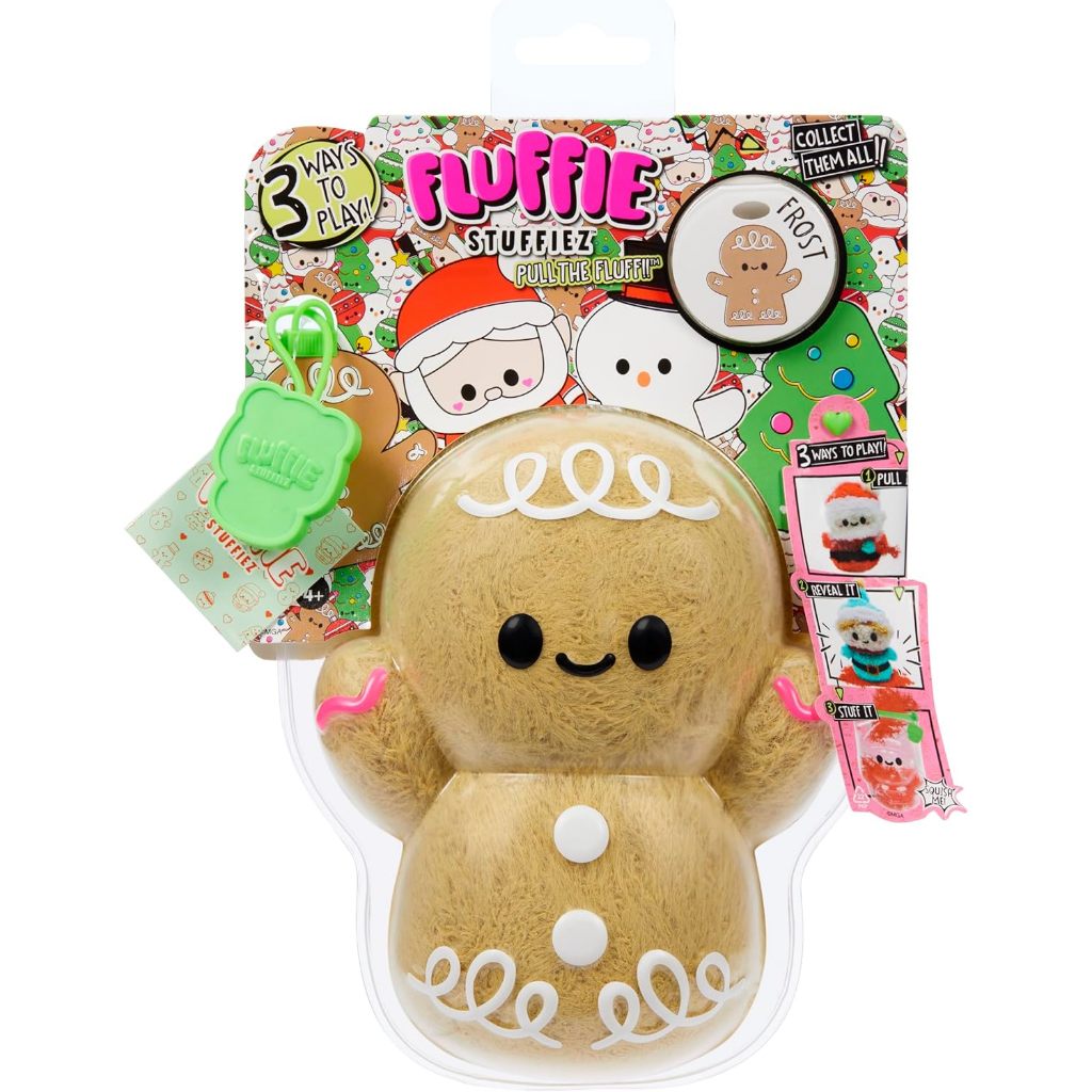Fluffie Stuffiez Holiday Gingerbread Small Collectible Feature Plush ...