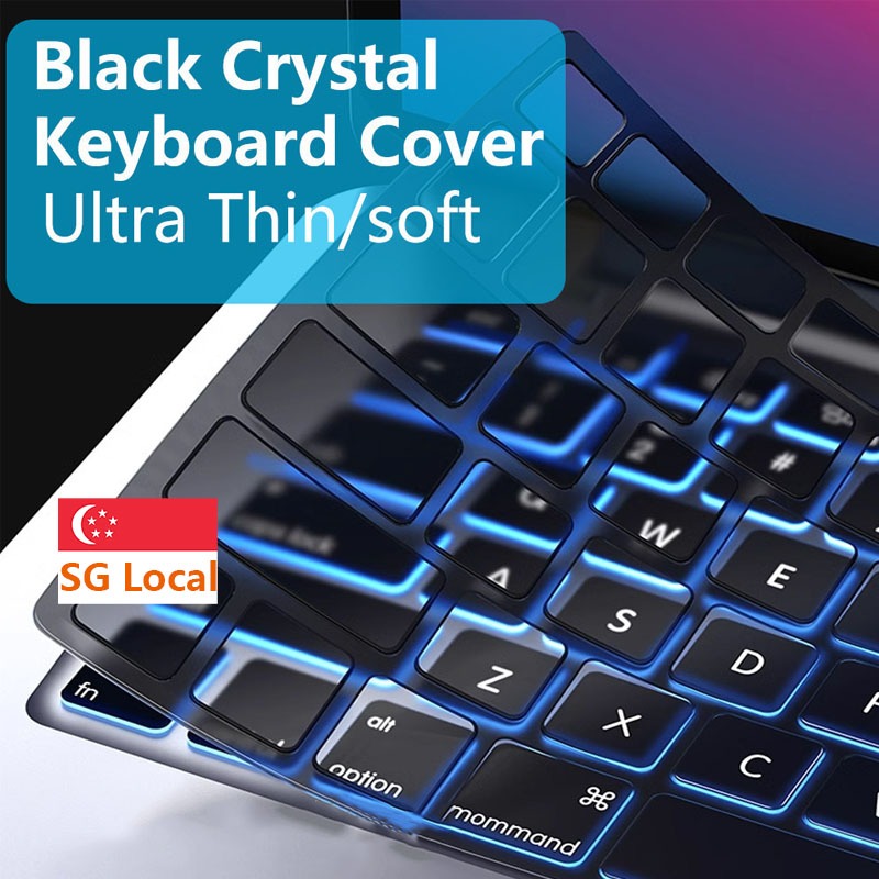 Black crystal /Transparent TPU Keyboard Cover for 2023 2024 2025 ...