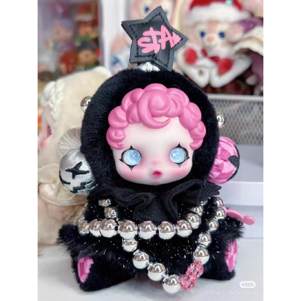 Labubu Skull Panda Mokoko Zimomo Monsters 18 cm pop Official QR code ...