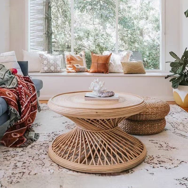 Rattan Coffee Table Japanese Style Small Apartment Living Room Simple ...