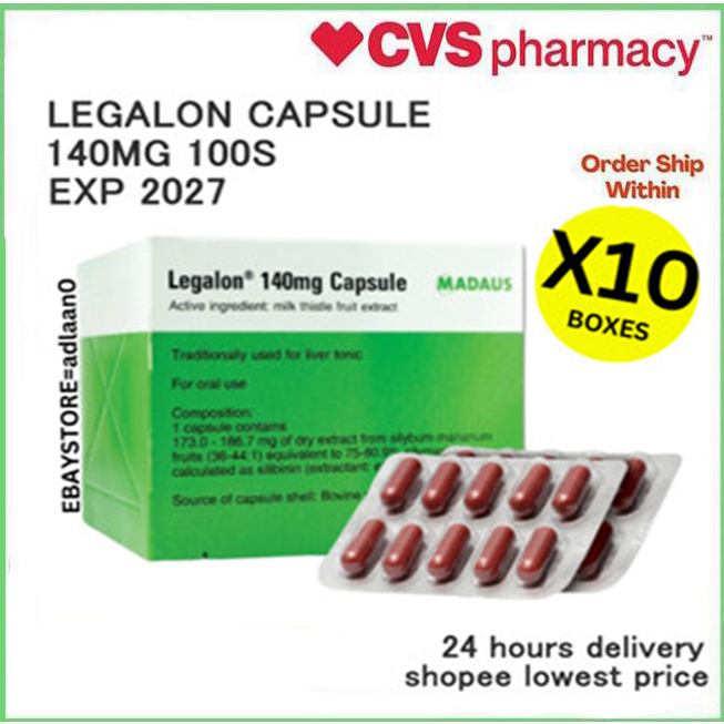 *SG READY STOCKS*100 capsules*Legalon 140MG (10x10 Cap/Bx) | Shopee ...