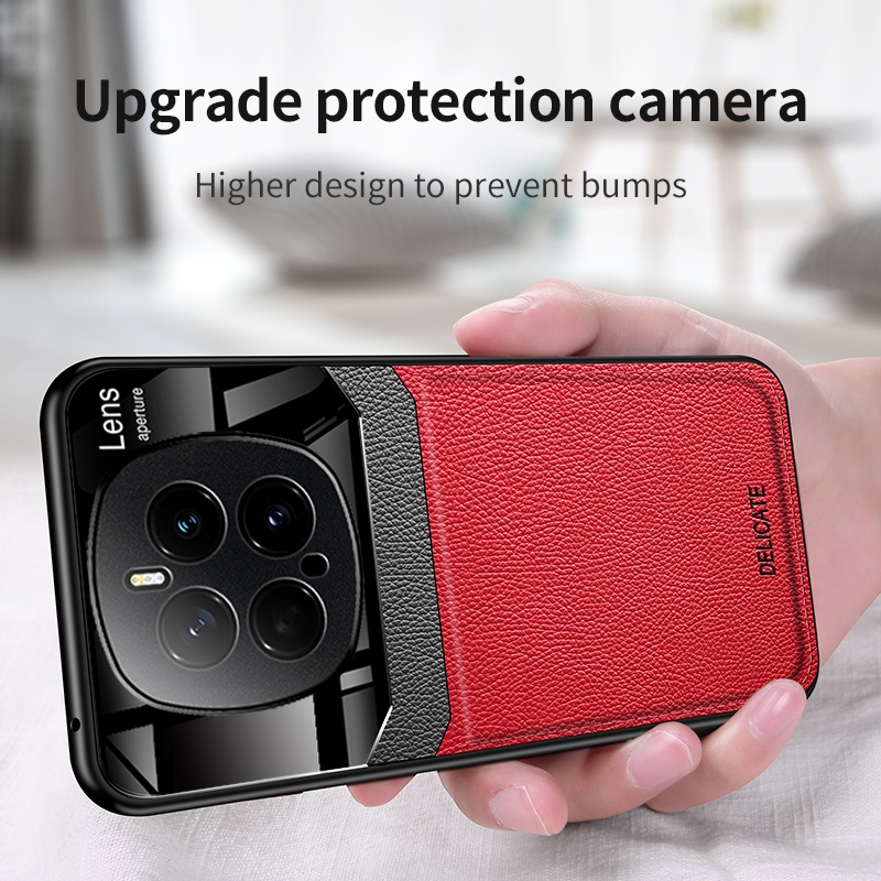 Honor Magic 7 Pro 5G Magic7 Magic7Pro 7Pro Luxury Plain Leather Case ...