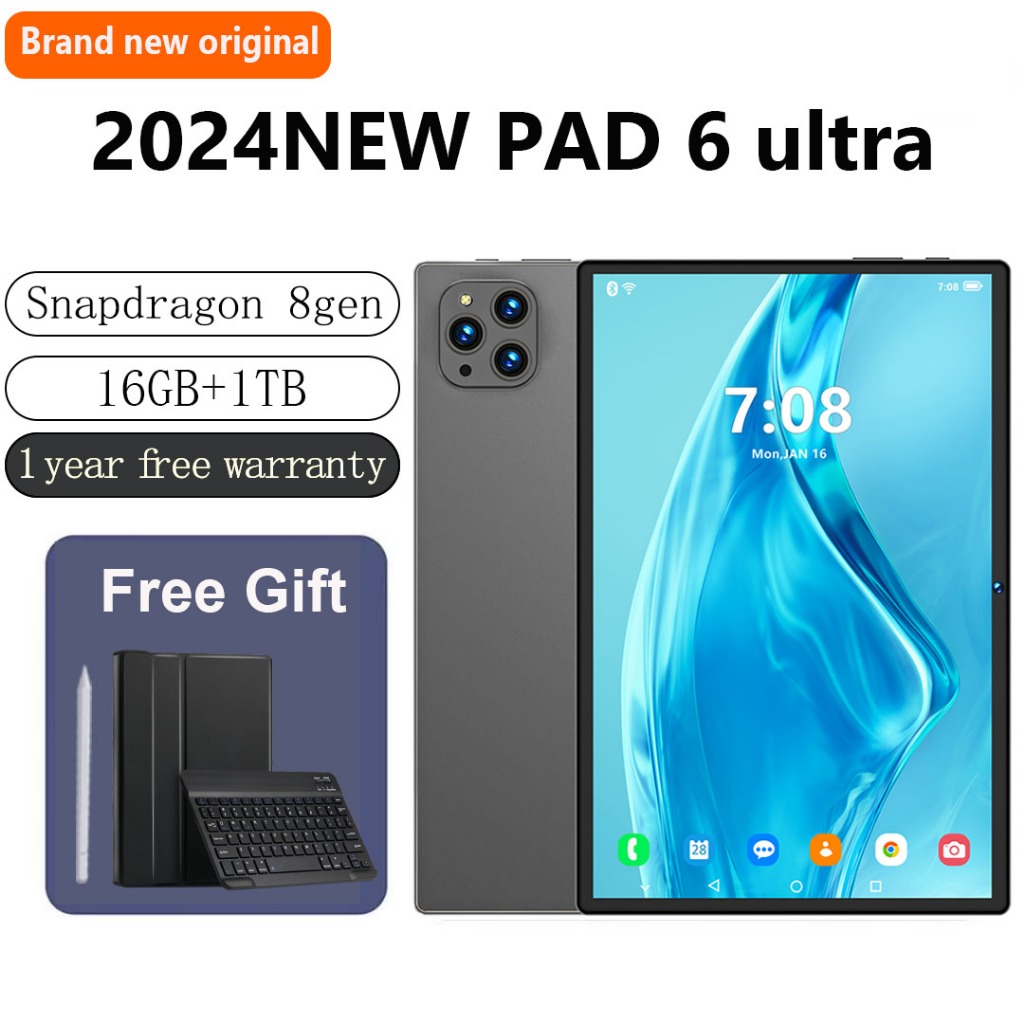 2025 NEW Tablet Pad 6 Ultra 10.1" HD 16GB+1TB snapdragon870 10 Core 5G ...