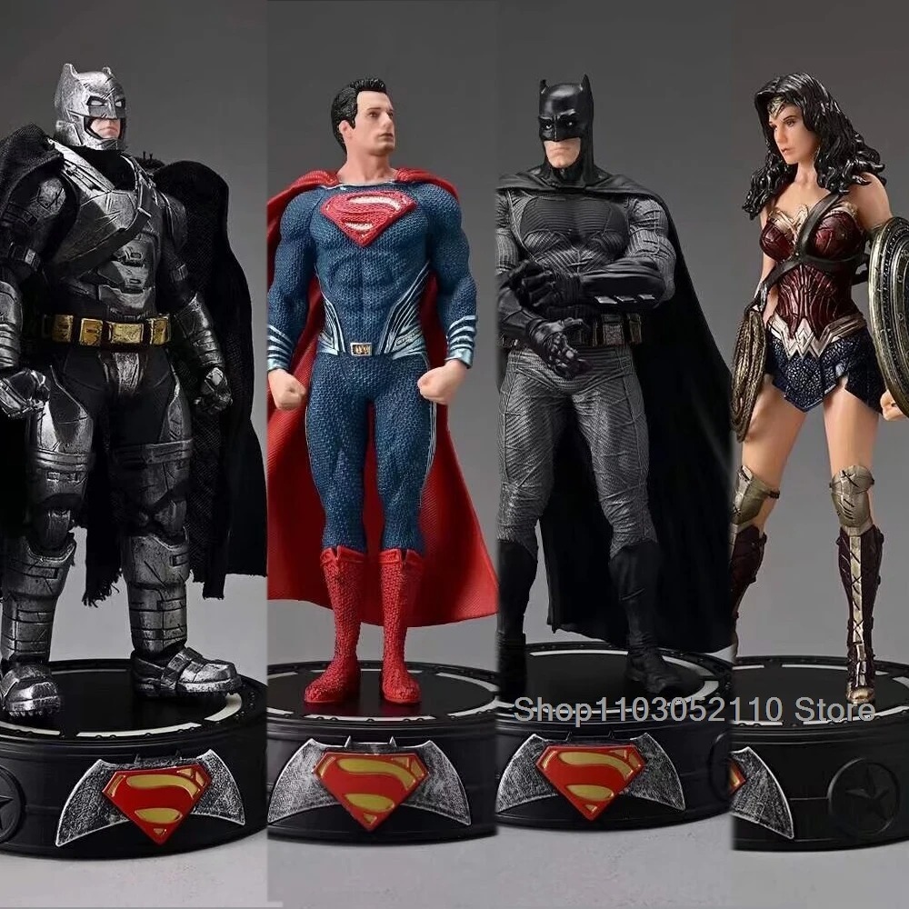 LED Justice League Batman Wonder Women Superman Figure Model Toy ...