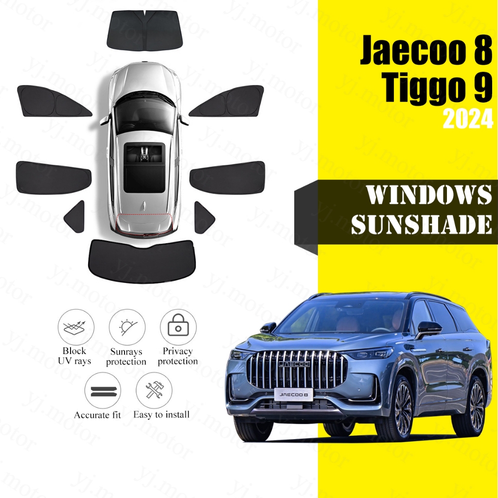 For 2024 Jaecoo 8 Car Windshields Front Rear Window Sunshade Chery ...